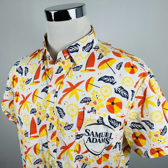 Samuel Adams | Shirts | Samuel Adams Medium Summer Shandy Hawaiian ...